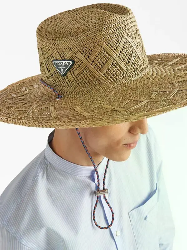 Prada Woven Straw Hat