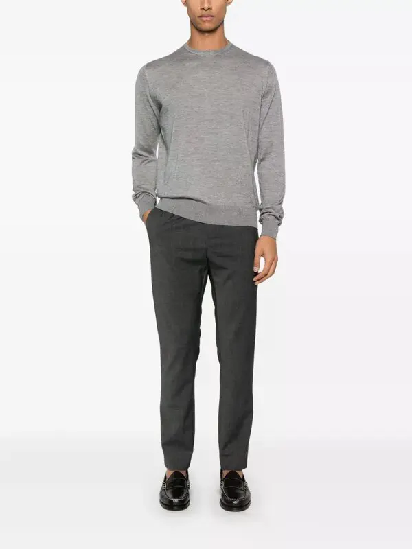 Bruno Manetti Fine-knit Sweater - Grey