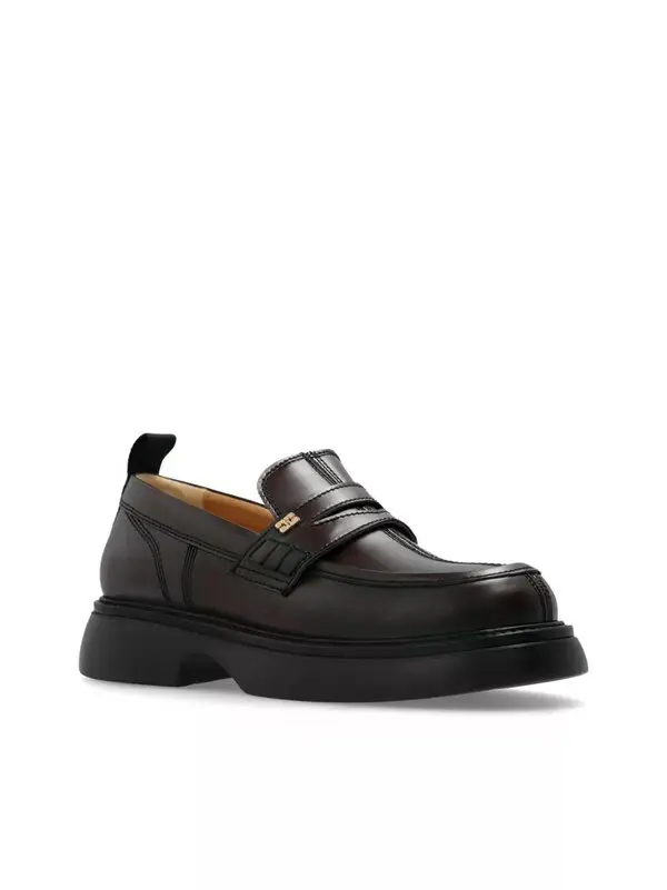 GANNI Logo-plaque Loafers