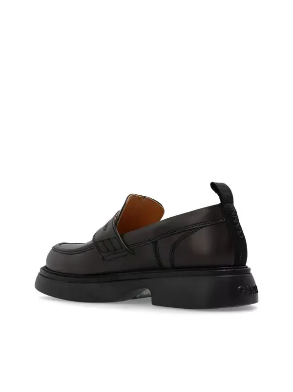 GANNI Logo-plaque Loafers