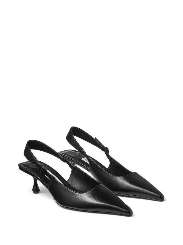 JIMMY CHOO Amel Leather Heeled Pumps