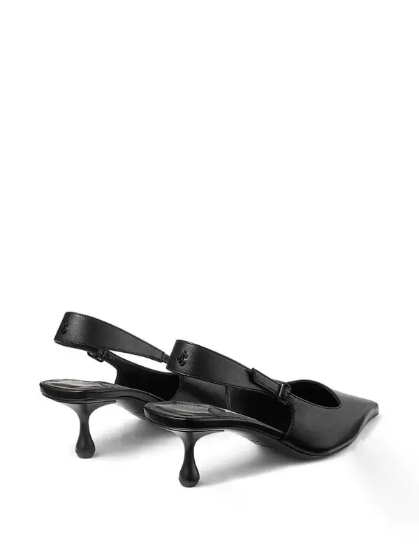 JIMMY CHOO Amel Leather Heeled Pumps