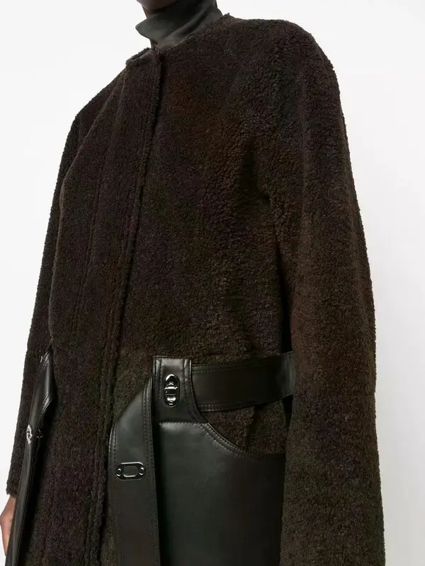 LOW CLASSIC Reversible Faux-leather And Shearling Coat