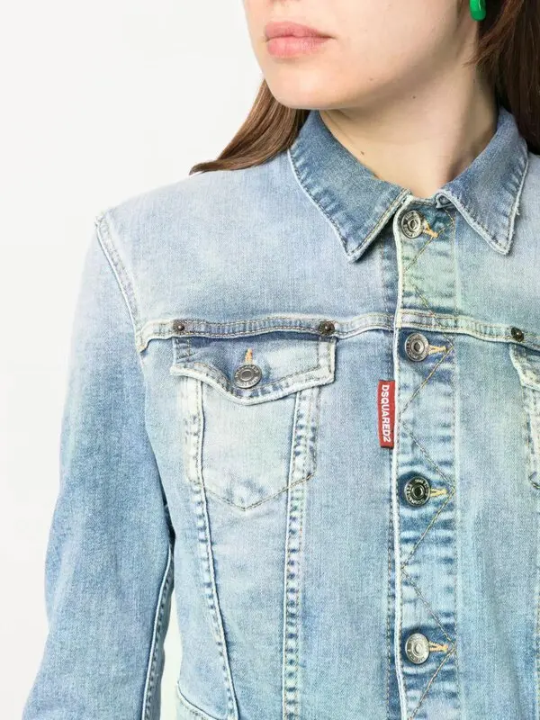 Dsquared2 Button-up Denim Shirt Dress