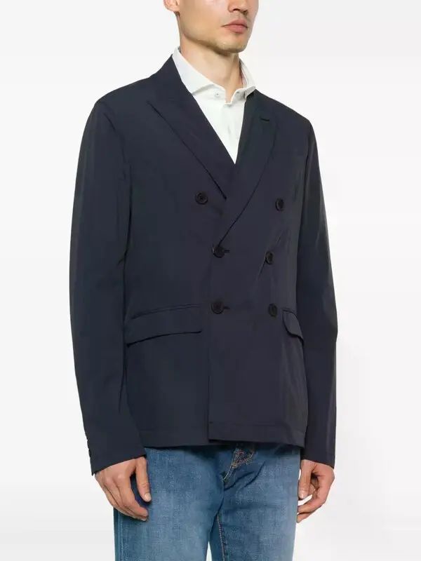 Herno Double-breasted Blazer - Blue