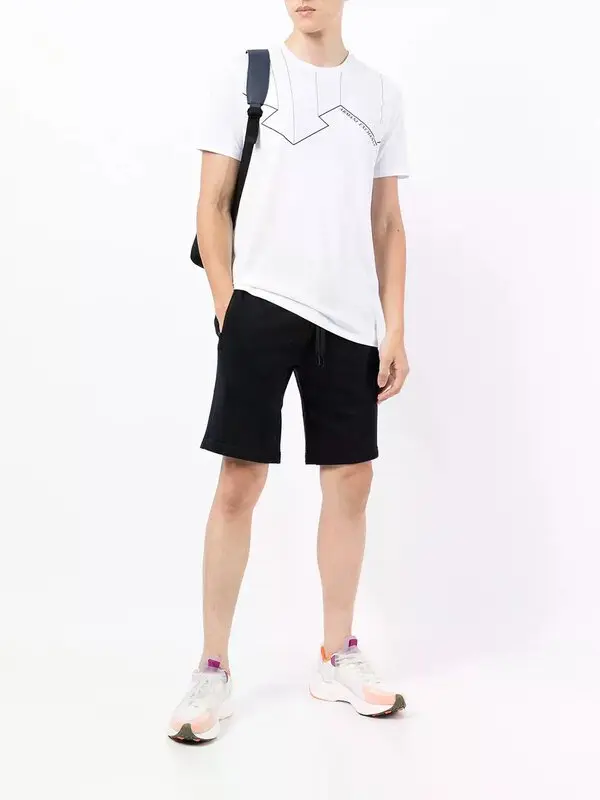Armani Exchange Cotton Drawstring Track Shorts