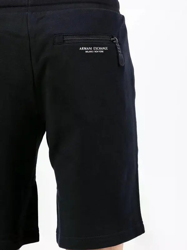 Armani Exchange Cotton Drawstring Track Shorts