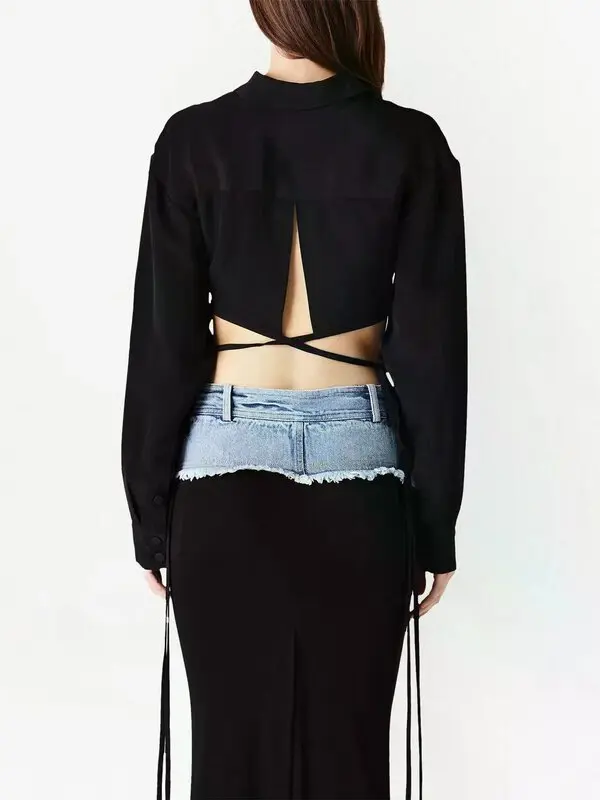 Christopher Esber Tie-fastening Silk Shirt