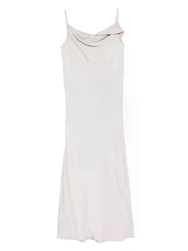 RECTO Drapery Neckline Slip Dress - Grey