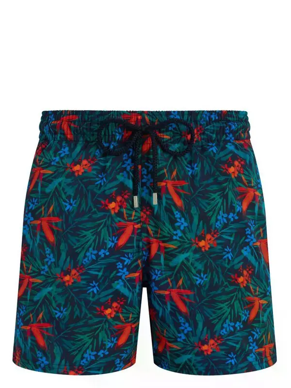Vilebrequin Tropical Print Swim Shorts - Blue