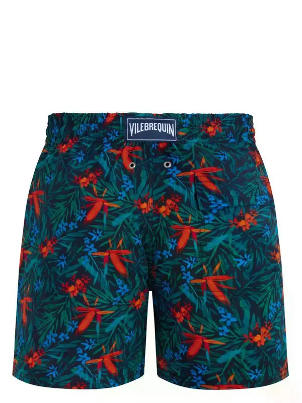 Vilebrequin Tropical Print Swim Shorts - Blue