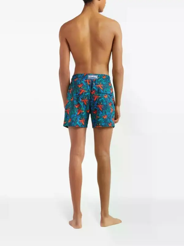 Vilebrequin Tropical Print Swim Shorts - Blue