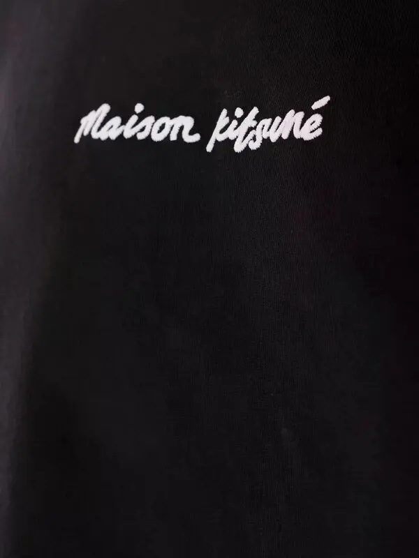 Maison Kitsuné Logo-embroidered T-shirt