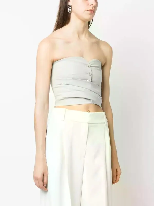 Philosophy Di Lorenzo Serafini Wraparound Strapless Cropped Top