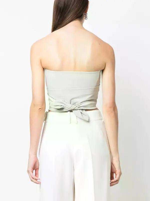 Philosophy Di Lorenzo Serafini Wraparound Strapless Cropped Top