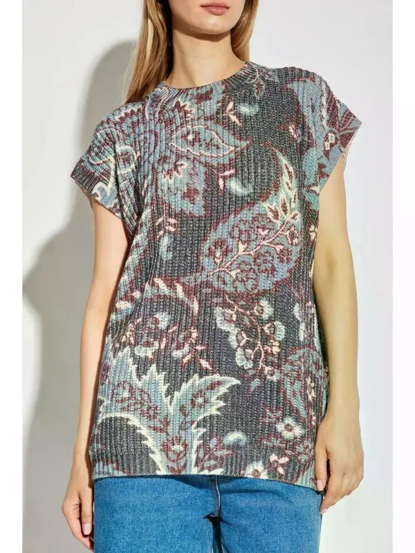 Etro Paisley-print Wool Top