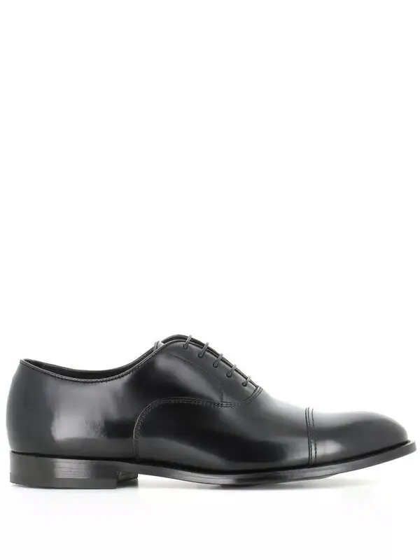 DOUCAL'S Leather Oxford Shoes - Black