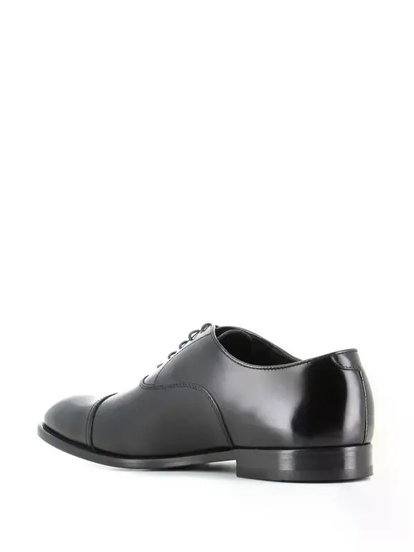 DOUCAL'S Leather Oxford Shoes - Black