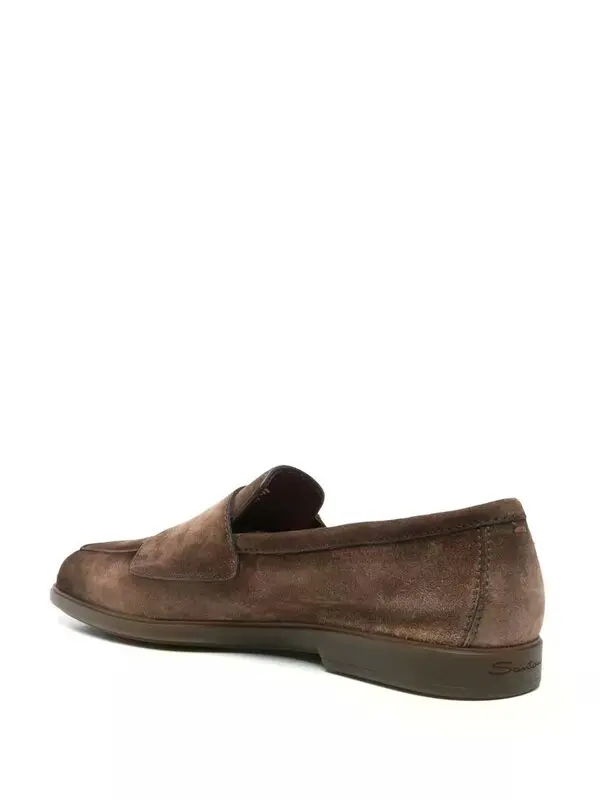 Santoni Suede Monk Shoes