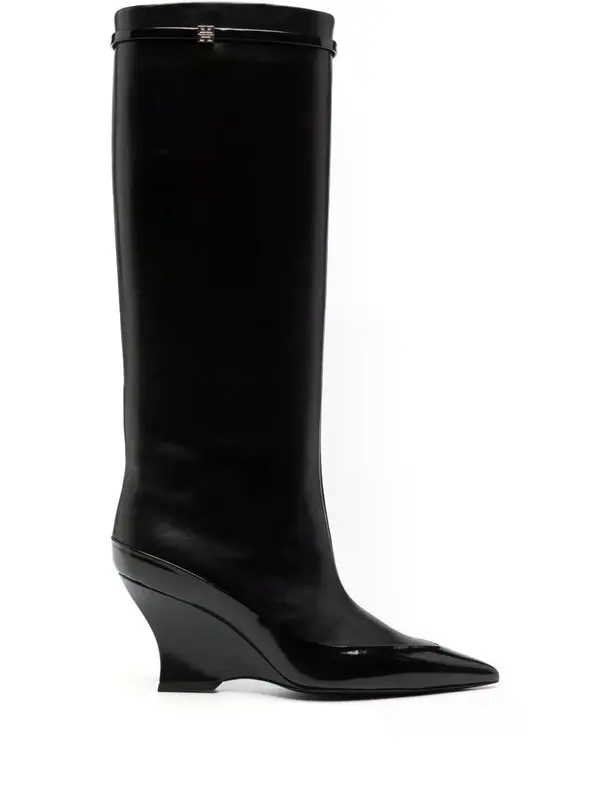 Givenchy Raven 80mm Leather Boots - Black