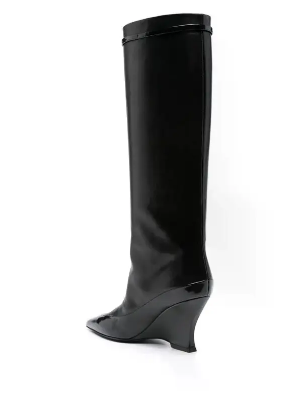 Givenchy Raven 80mm Leather Boots - Black