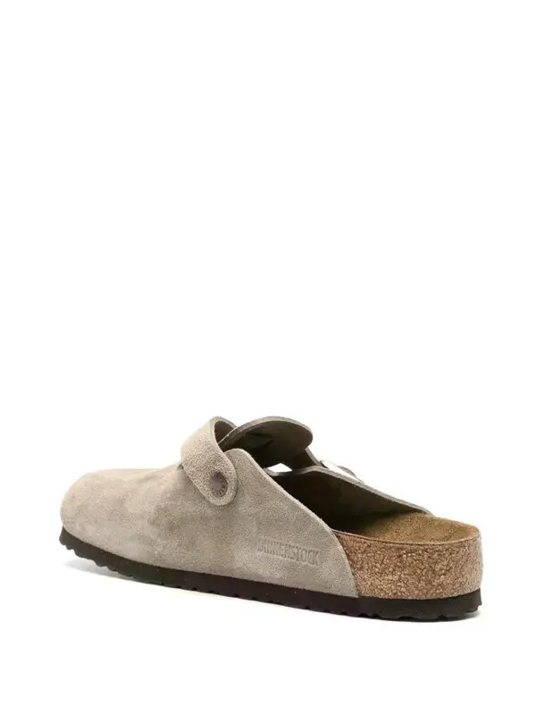 BIRKENSTOCK Boston Buckle-fastening Slides - Neutrals