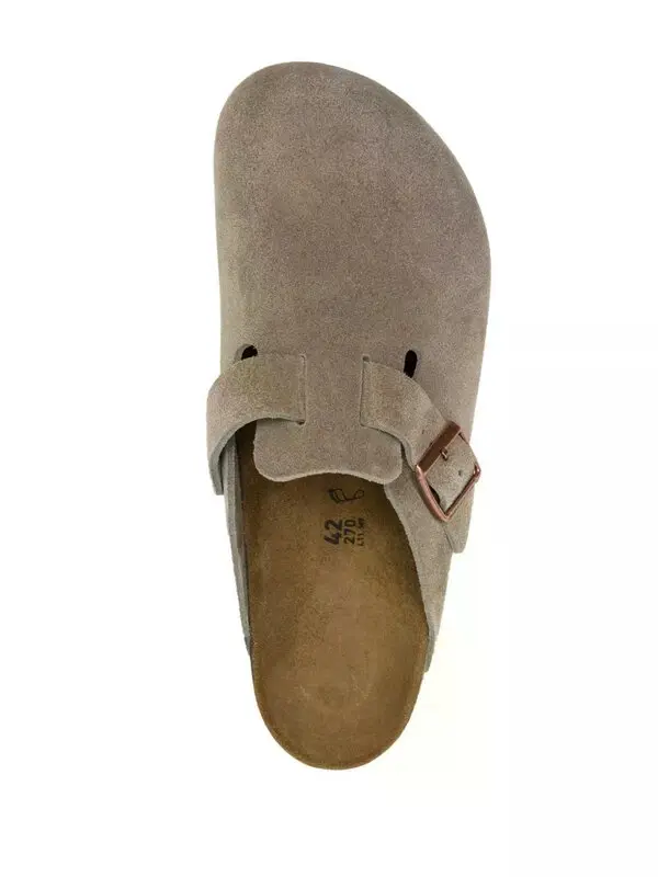 BIRKENSTOCK Boston Buckle-fastening Slides - Neutrals