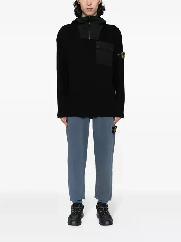 Stone Island Compass-badge Cotton Track Pants - Blue