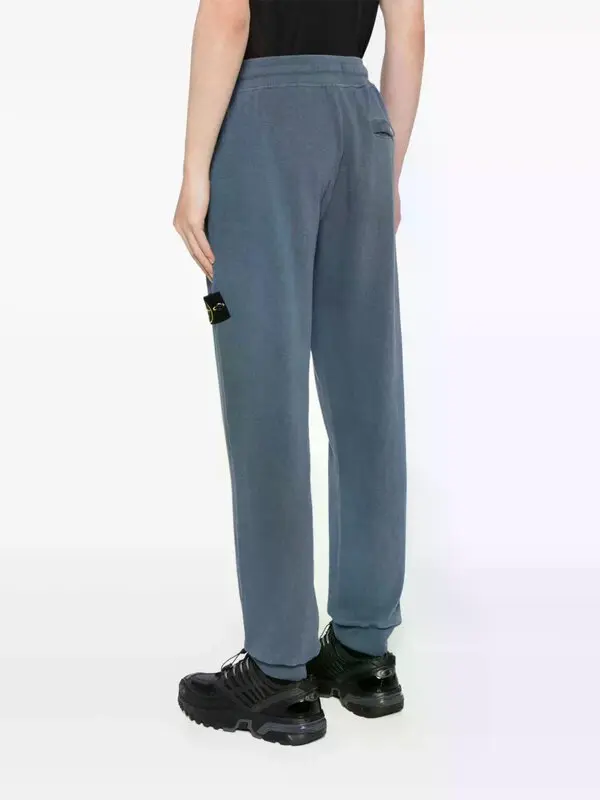 Stone Island Compass-badge Cotton Track Pants - Blue