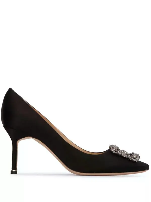 Manolo Blahnik 70mm Hangisi Pumps - Black