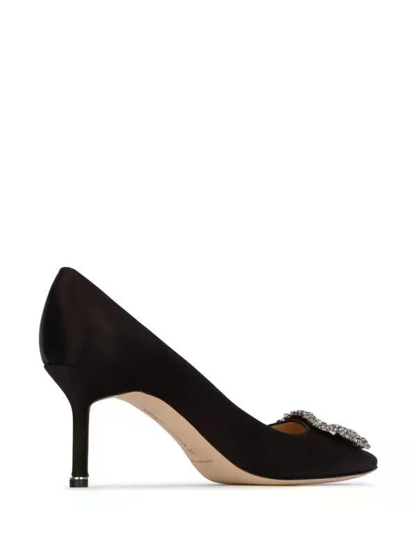 Manolo Blahnik 70mm Hangisi Pumps - Black