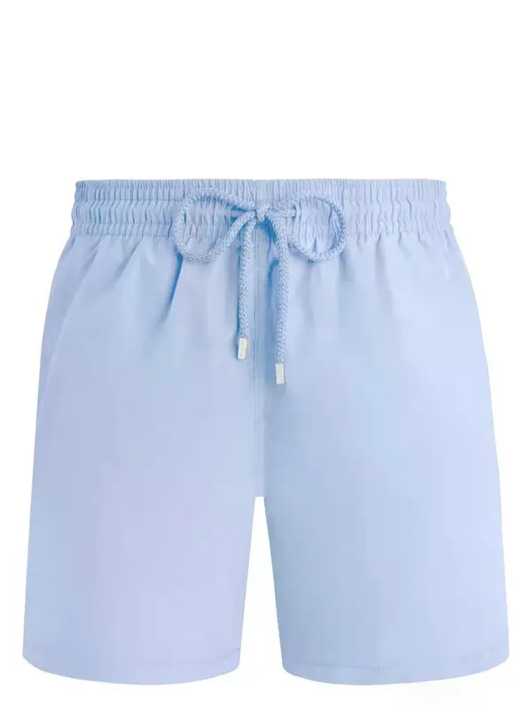 Vilebrequin Moorea Logo-appliqué Swim Shorts - Blue