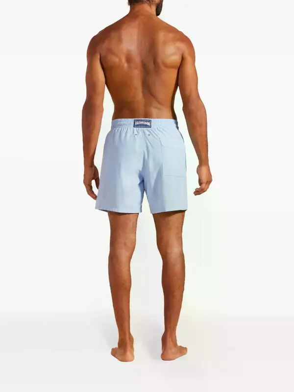 Vilebrequin Moorea Logo-appliqué Swim Shorts - Blue