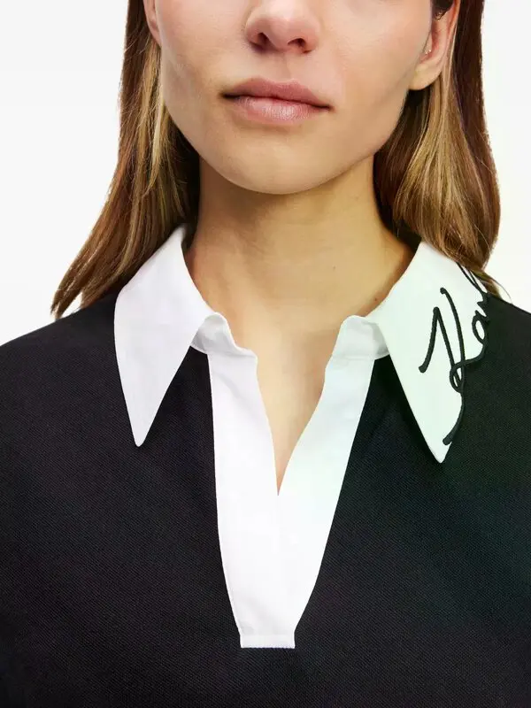 Karl Lagerfeld Signature Polo Top