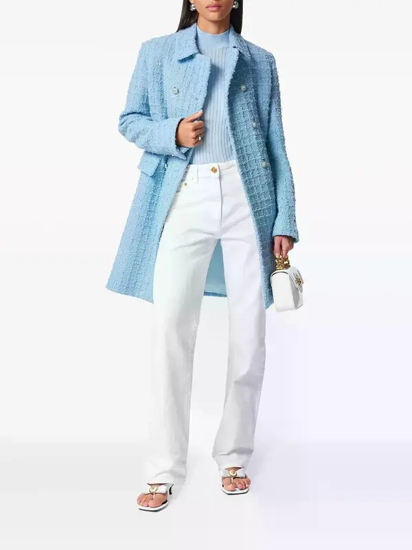 Versace Ribbed-knit Wool Top
