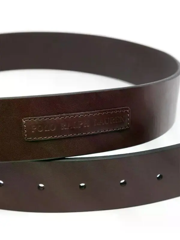 Polo Ralph Lauren Roller Logo-debossed Leather Belt