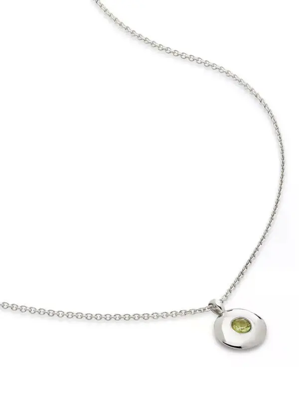 Monica Vinader August Birthstone Pendant Necklace - Silver