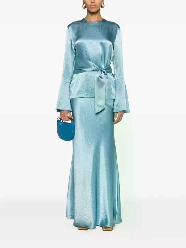 Nanushka Ilon Belted Blouse