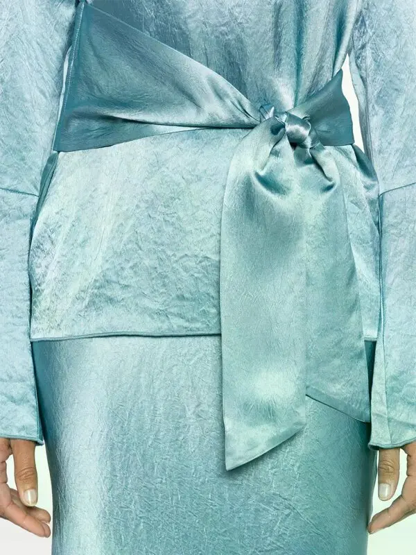 Nanushka Ilon Belted Blouse