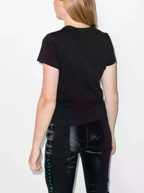 Alexander Wang Logo-print Short-sleeve T-shirt - Black