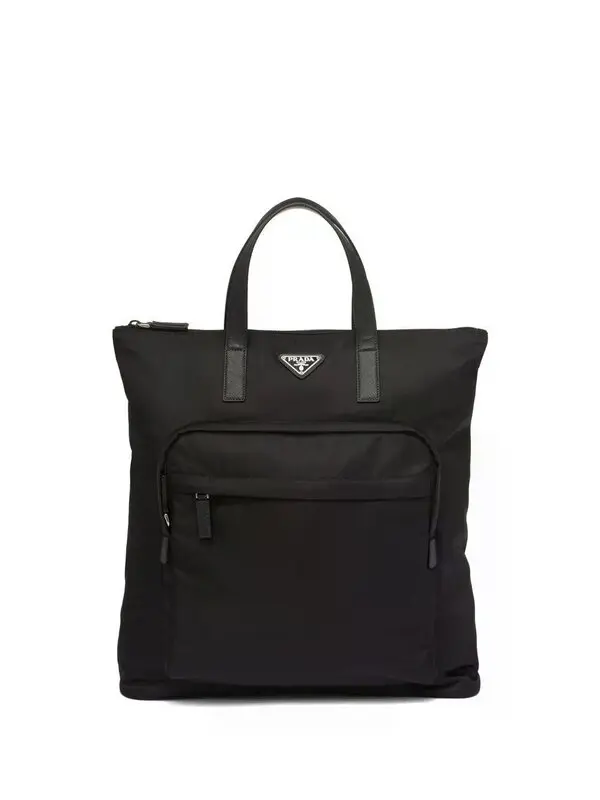 Prada Saffiano Leather Tote Bag - Black