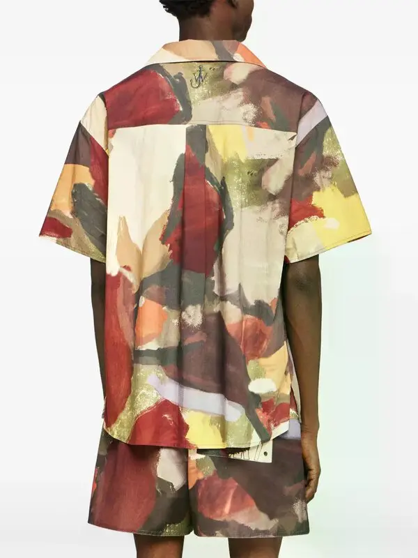 JW Anderson Abstract-print Cotton Shirt