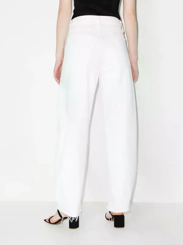 AGOLDE High-waist Wide-leg Jeans - White
