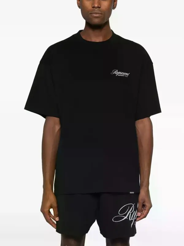 REPRESENT Owners Club Script T-shirt - Black