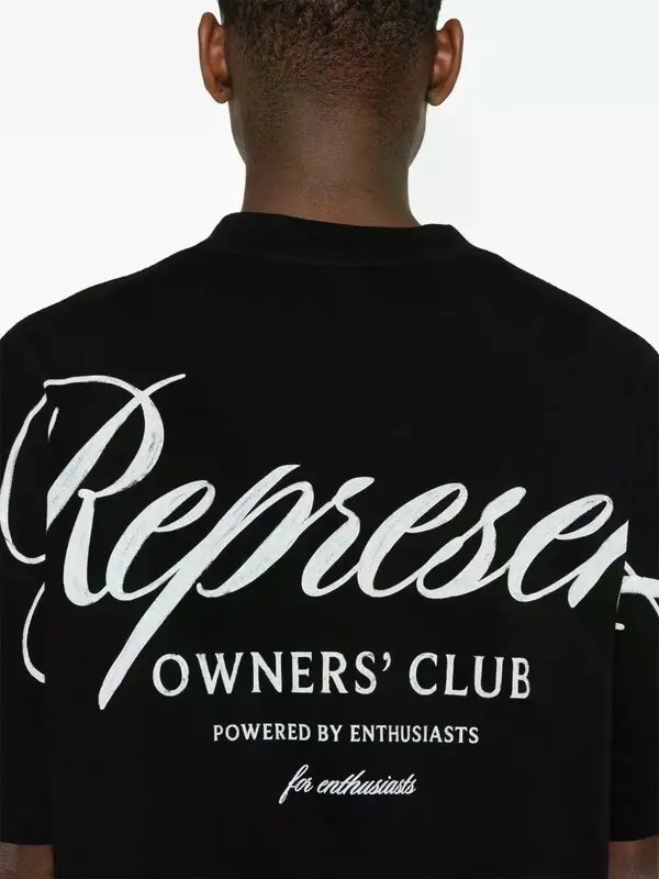 REPRESENT Owners Club Script T-shirt - Black