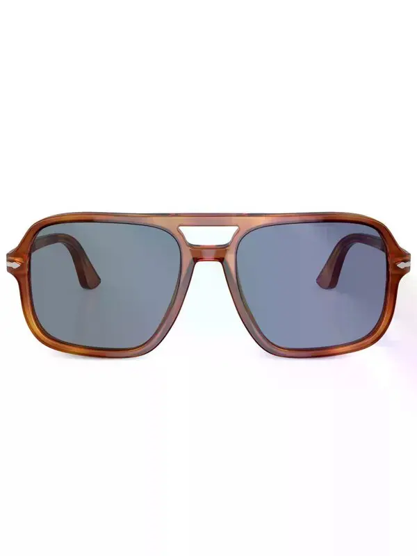 Persol Tortoiseshell-effect Pilot-frame Sunglasses - Brown