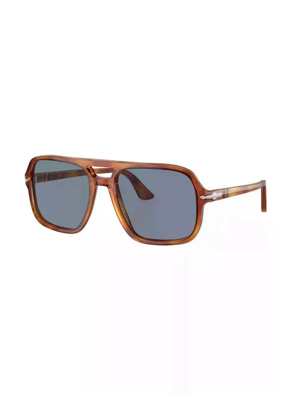 Persol Tortoiseshell-effect Pilot-frame Sunglasses