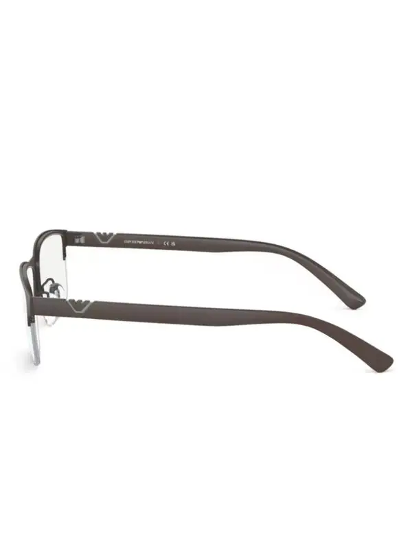 Emporio Armani Rectangle-frame Glasses - Grey