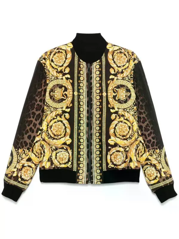 Versace Barocco-print Bomber Jacket