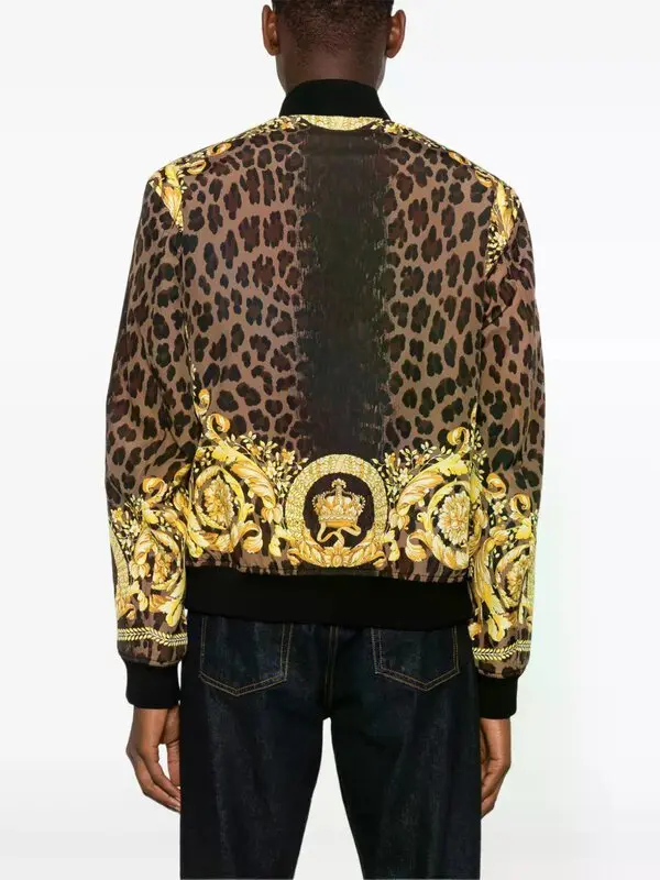 Versace Barocco-print Bomber Jacket